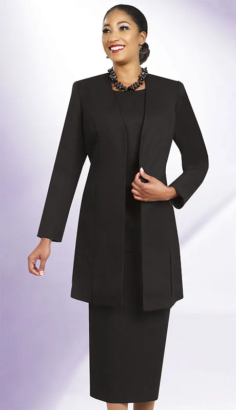 Ben Marc 2296-BLK Church Usher Suit
